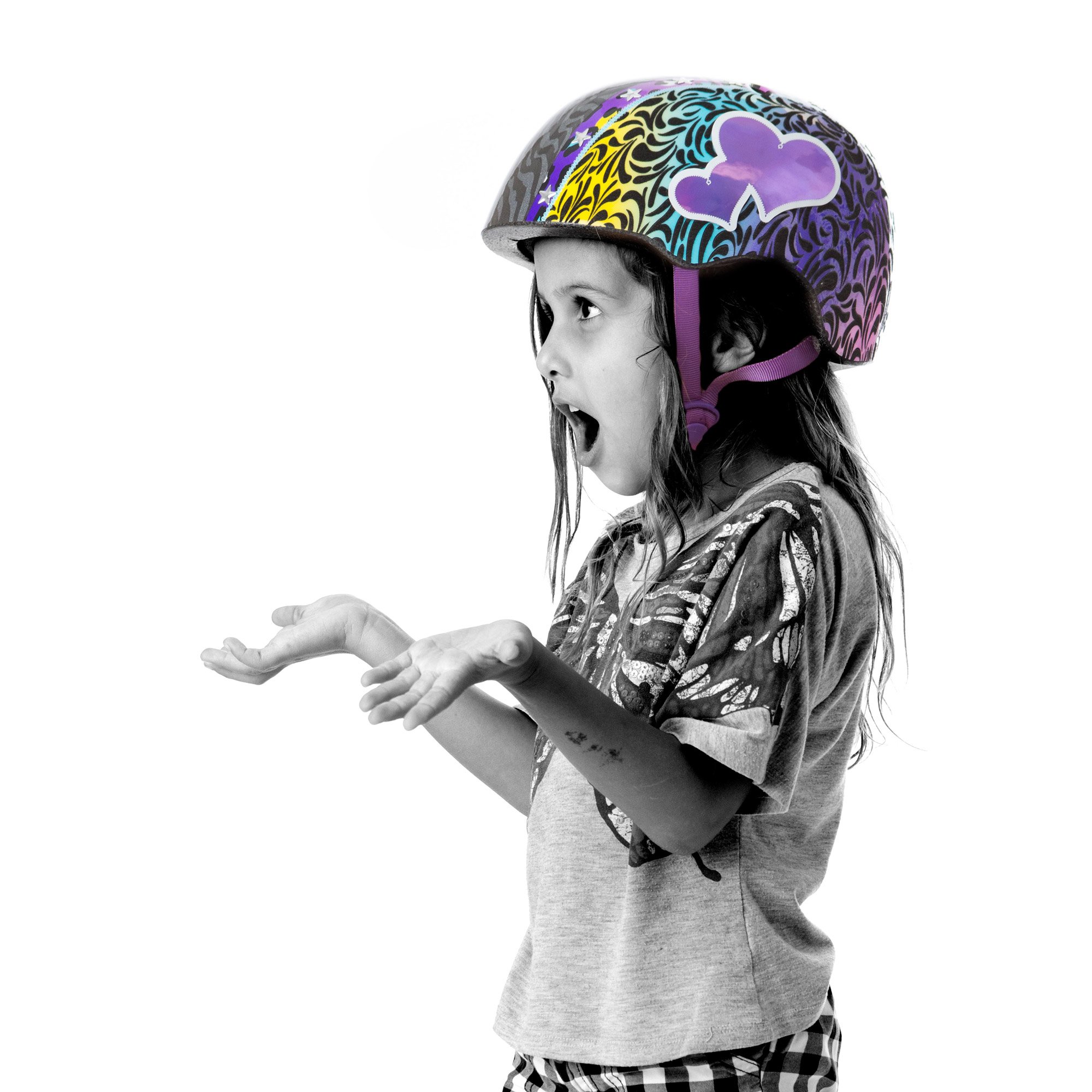 Raskullz Wild Gurrlz Helmet, Multicolored, Ages 5+