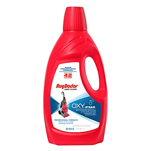 Rug Doctor Oxy Carpet Cleaning Solution, 64 oz., Removes Embedded Stains & Odors with Powerful Oxygen Activated Boosters, Compatible with All Leading Carpet Cleaning Machines