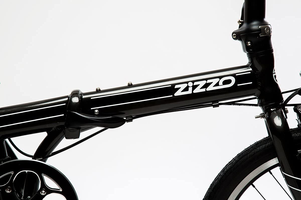 ZiZZO Urbano 24lb Lightest Aluminum Frame Genuine Shimano 8-Speed 20-Inch Folding Bike (Space Gray)