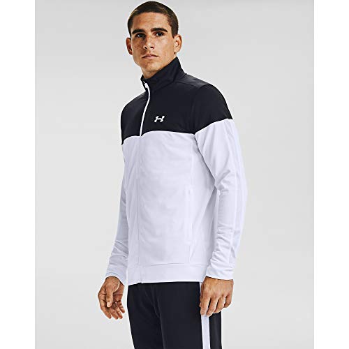 Under Armour Men's Sportstyle Pique Jacket , Black (006)/White , XX-Large Tall