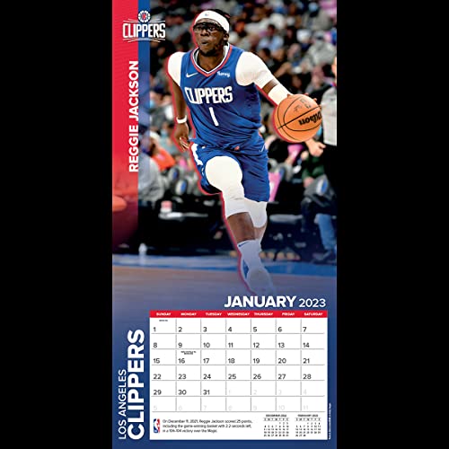 TURNER SPORTS Los Angeles Clippers 2023 12X12 Team Wall Calendar (23998011881)