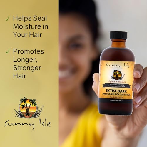 Sunny Isle Jamaican Black Castor Oil Extra Dark, 4 Fl Oz