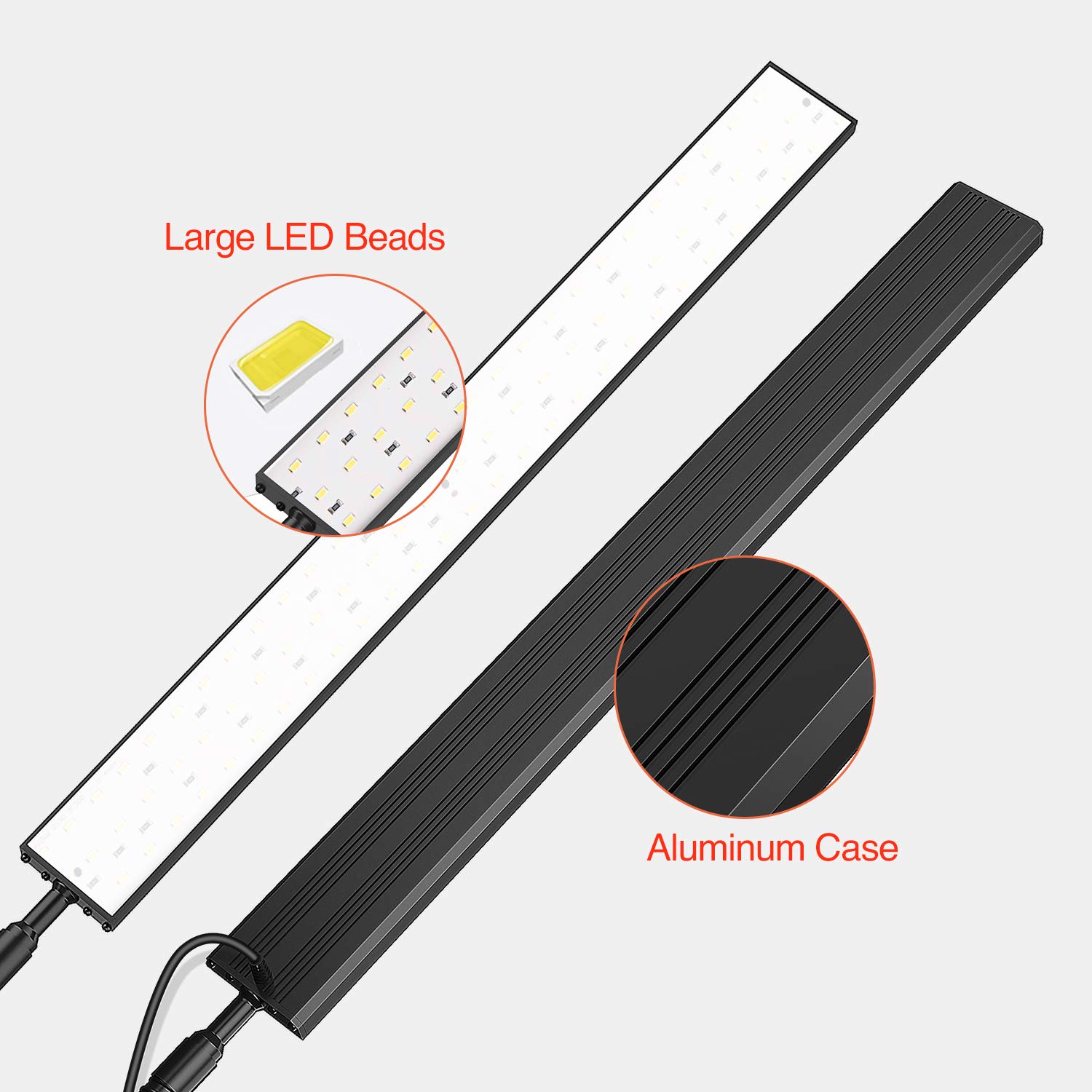 Yesker LED Video Lighting Adjustable Photography Studio Light Kit Dimmable Color 5500K Brightness with Tripod Stand for Camera Video YouTube Product Portrait Live Stream Shooting (1 Packs Only)…