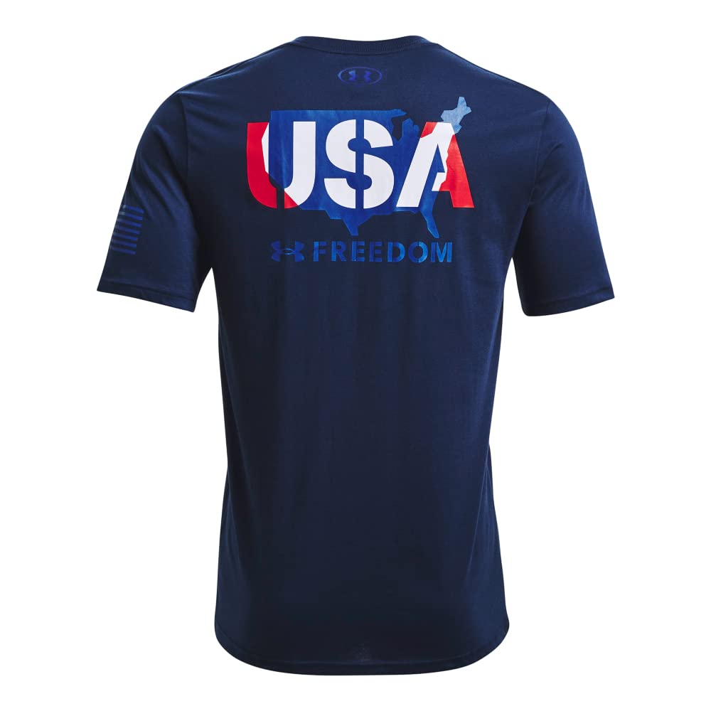 Under Armour Men's Freedom USA T-Shirt, Academy (408)/Steel, Large