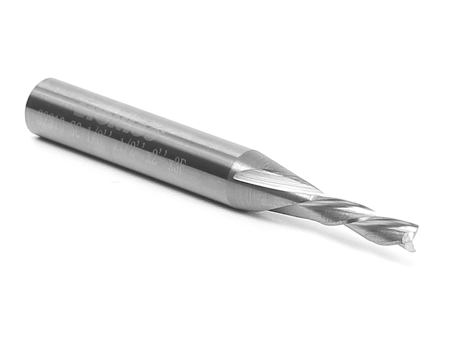 YONICO Downcut Router Bits Spiral 3 Flute Solid Carbide CNC End Mill 1/8-Inch Dia. 1/4-Inch Shank 32310-SC