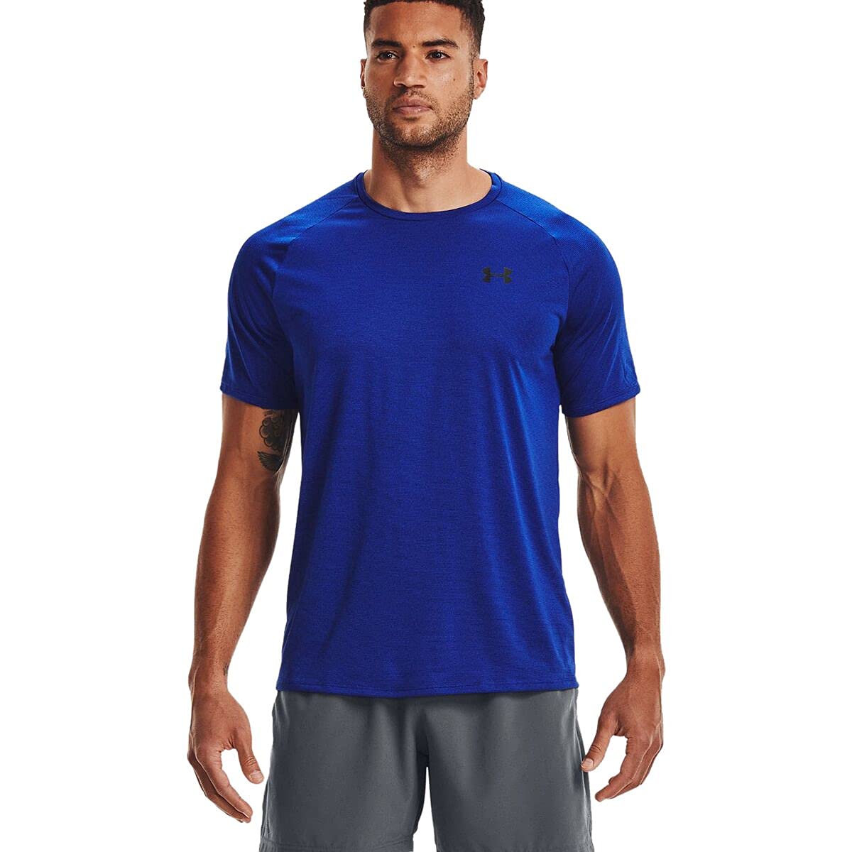 Under Armour Men's Tech 2.0 Novelty Short-Sleeve T-Shirt , Royal (400)/Black , Large