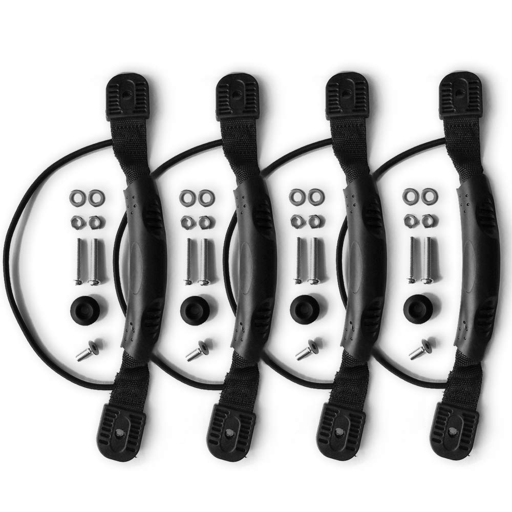Wang-Data 4 Pcs Side Flush Mount Carry Handle Kayak Canoe Fishing Boat Handles with Screws