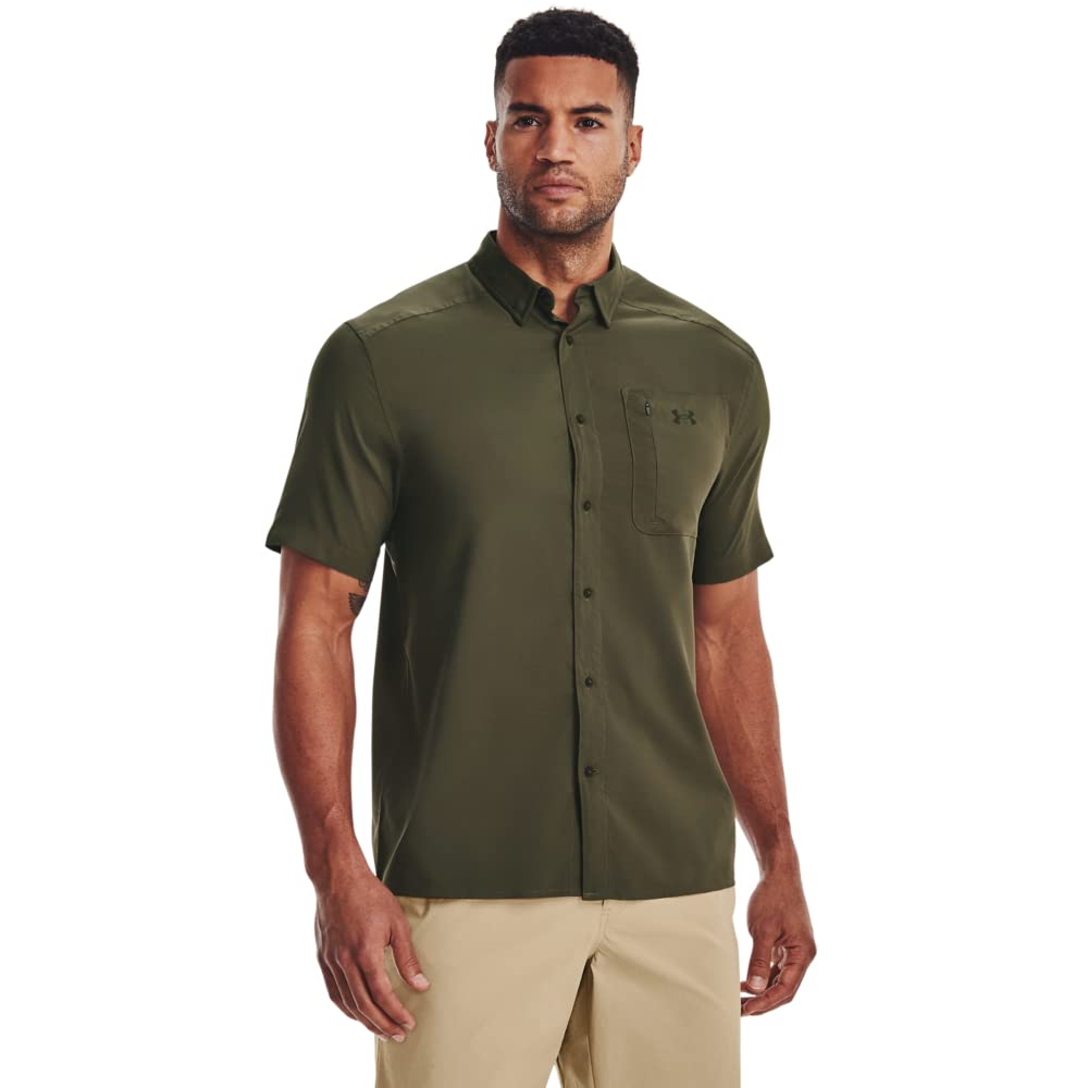 Under Armour Men's Drift Tide 2.0 Short-Sleeve T-Shirt, (390) Marine OD Green / / Baroque Green, Medium