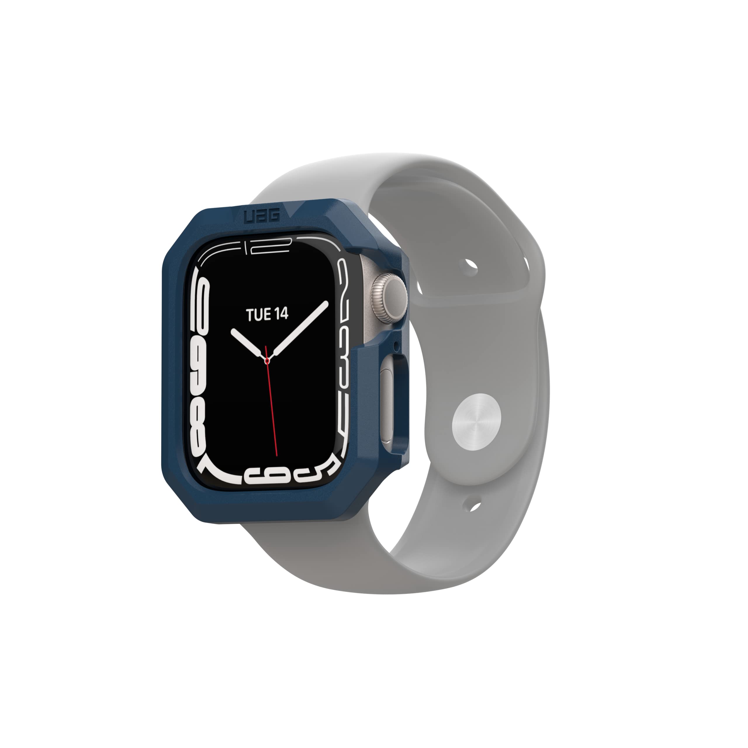 UAG Compatible with Apple Watch Case 49mm iWatch Series Ultra 2/Ultra, Scout Black Rugged Military Grade Protective Bumper Case by URBAN ARMOR GEAR