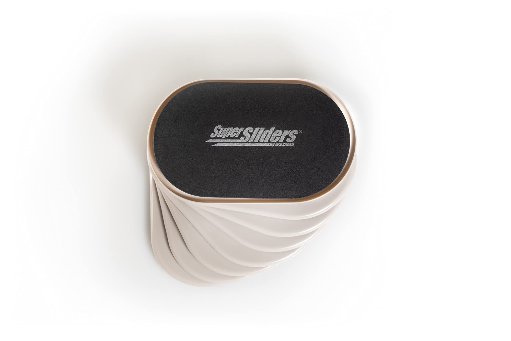 Super Sliders 3 1/2" x 6" Oval Reusable Furniture Sliders for Carpet - Effortless Moving and Surface Protection, Beige (8 Pack)