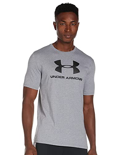 Under Armour Men's UA Sportstyle Logo Short Sleeve XL Gray