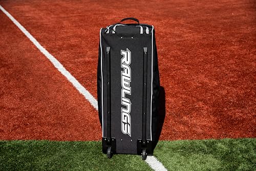 Rawlings | YADI Wheeled Catcher's Bag | Yadier Molina Model | Baseball/Softball | Black