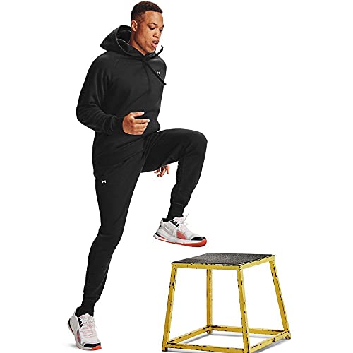 Under Armour Mens Rival Fleece Hoodie , Black (001)/Onyx White , 3X-Large