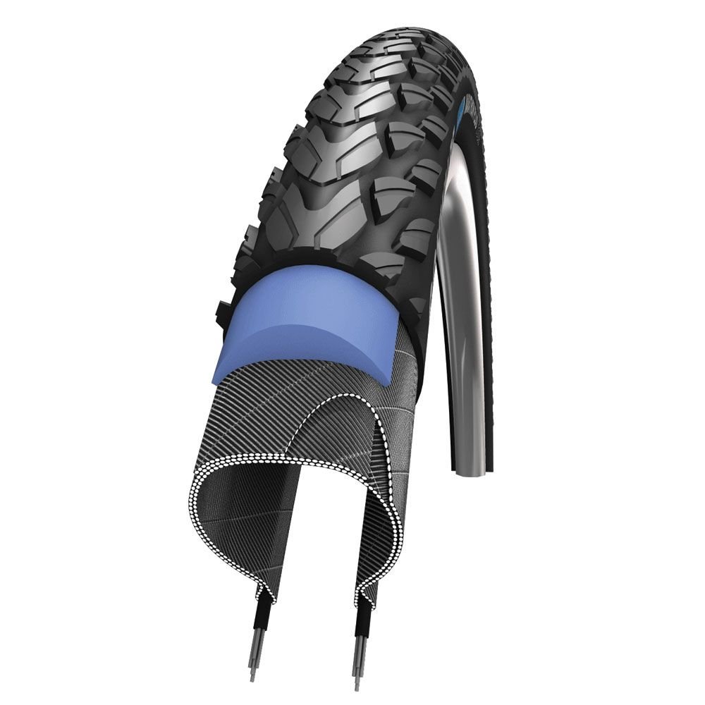 Schwalbe Marathon Plus Tour 700x40c, width 39c β 50c Wire Endurance Clincher Smart Guard 67TPI 50-85PSI Black Bike Tire