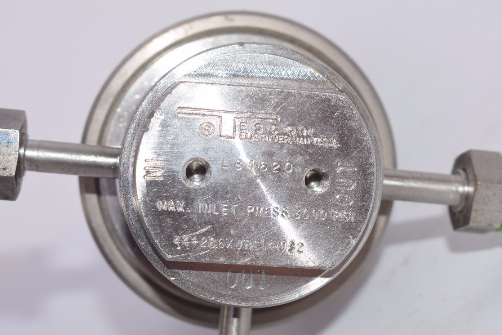 Tescom 44-286XJRS1-032 Pressure Reducing Regulator 3000 PSI Max in / 0-50 PSI Out