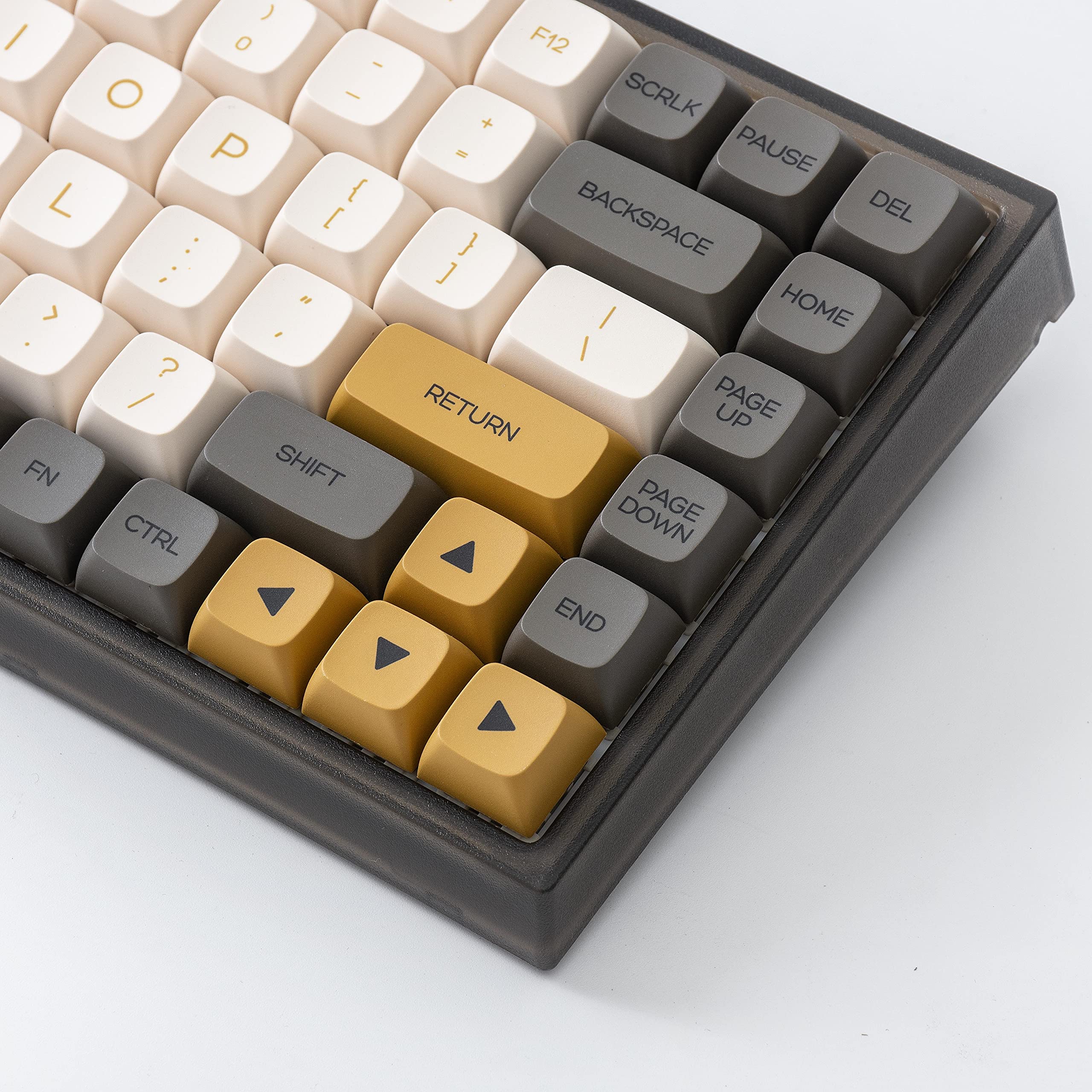 YUNZII KC84 Pro Hot Swappable Mechanical Keyboard 84-Key Gaming Keyboard with Translucent ABS Case, RGB Backlit for Mac/Win/Gamers (Gateron Brown Switch, Shimmer)