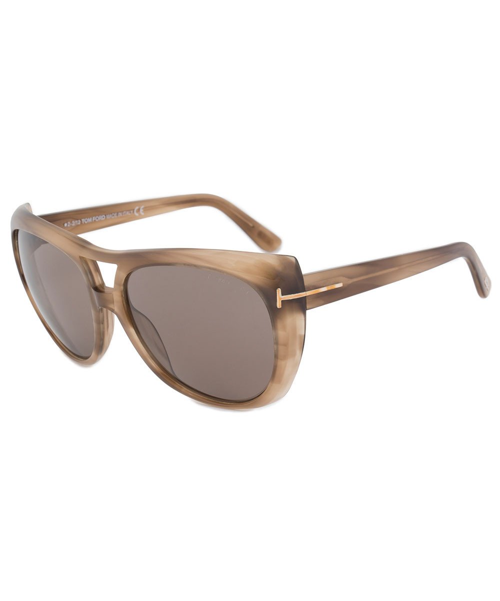 Tom Ford Sunglasses - Claudette / Frame: Brown Horn Lens: Brown