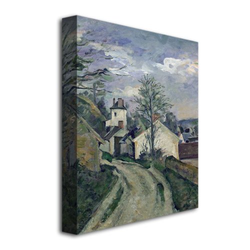 The House Of Doctor Gachet by Paul Cezanne, 18x24-Inch Canvas Wall Art