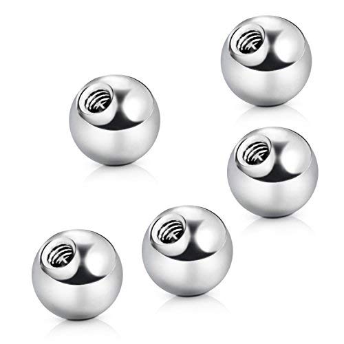 VCMART 20 Pcs Universal Piercing Jewelry Replacement Balls, 16G