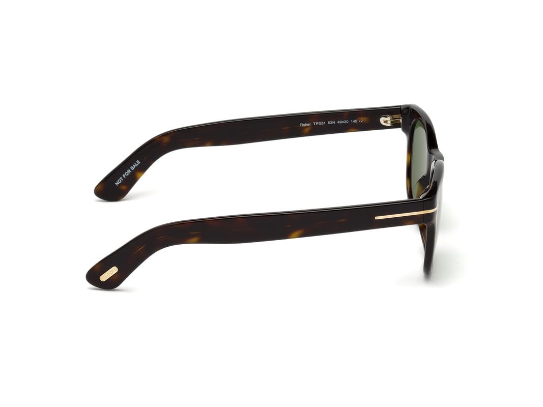 Tom Ford Unisex Sunglasses TF531 Fisher 52N Dark Havana 49mm FT0531