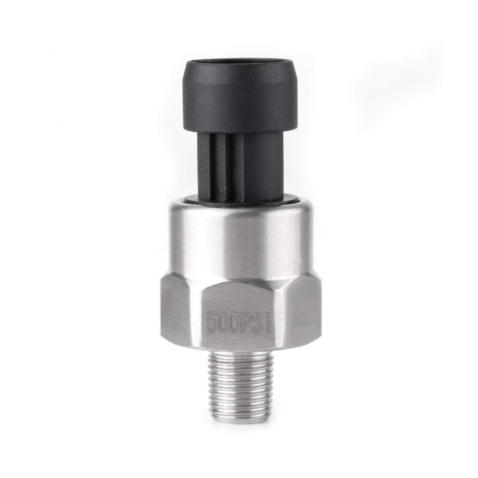 Water Pressure Transducer,1/8NPT Thread Stainless Steel Pressure Transducer Sender Sensor 30/100 /150/200/300/500 psi for Oil, Fuel Air, Water