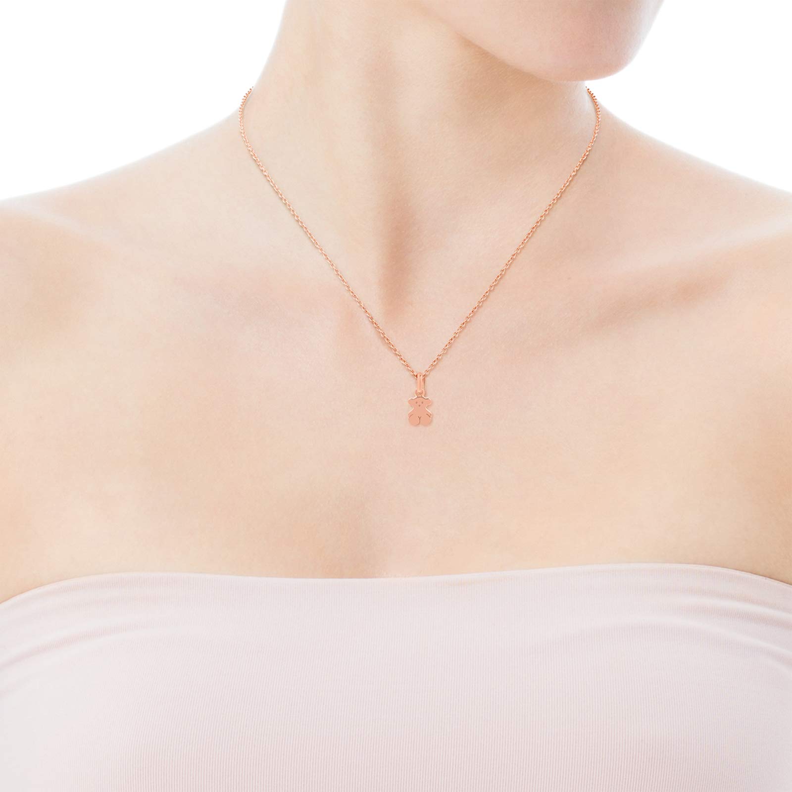TOUS Sweet Dolls Pendant in 925 Rose Vermeil Silver