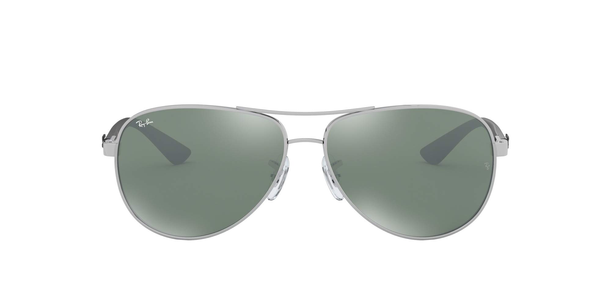 Ray-Ban Man Sunglasses Silver Frame, Silver Lenses, 58MM
