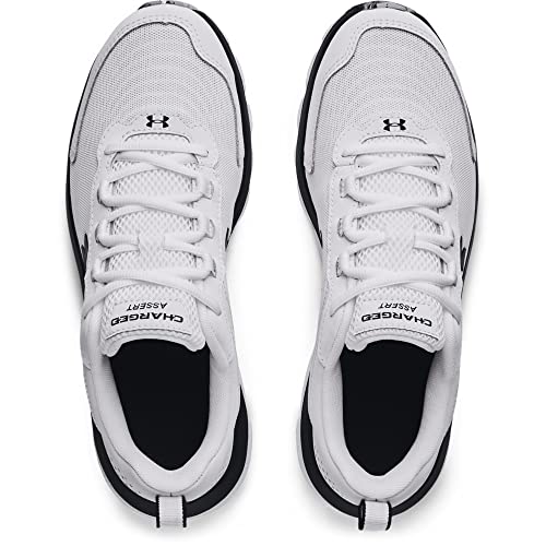Under Armour Mens Charged Assert 9 Marble Running Shoe, White(101 Black, 11 US