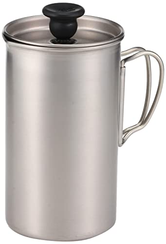 Snow Peak Titanium French Press - Ultralight Coffee Maker for Camping, Backpacking & Hiking - Camping Cookware Essential for Coffee Anywhere