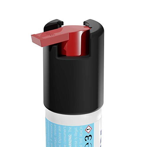 PLEGIUM Pepper Spray for Self Defense β Maximum Strength with UV Dye, Compact, Easy to Hold, 10-Foot Range