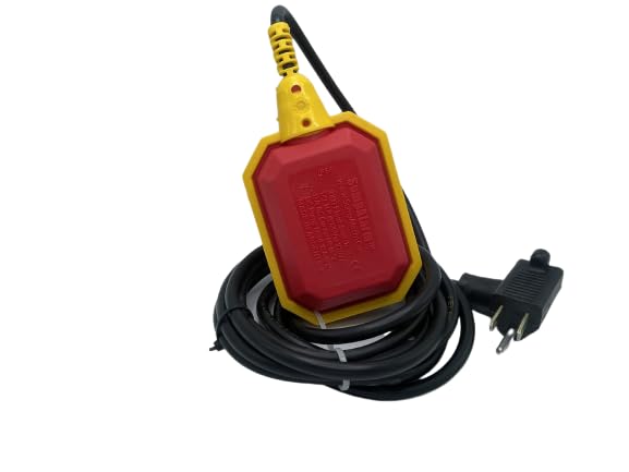 WaterBoss Sump Pump Float Switch - Universal Water Level Sensor with 10-Ft Tether and Piggyback Plug for Grinder, Septic Pump and Sewage - Honeywell Microswitch Rated for 1M Cycles, IP68 Waterproof