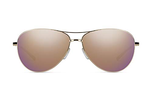 Smith Optics Langley Carbonic Polarized Sunglasses, Gold / Rose Gold Mirror, Smith Optics Langley Carbonic Sunglasses