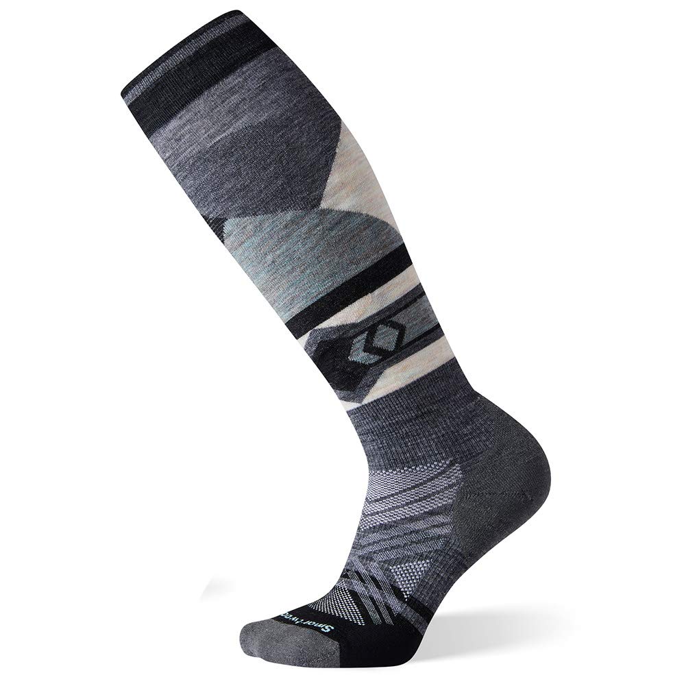 Smartwool Women's Phd Ski Light Elite Pattern Medium Gray L