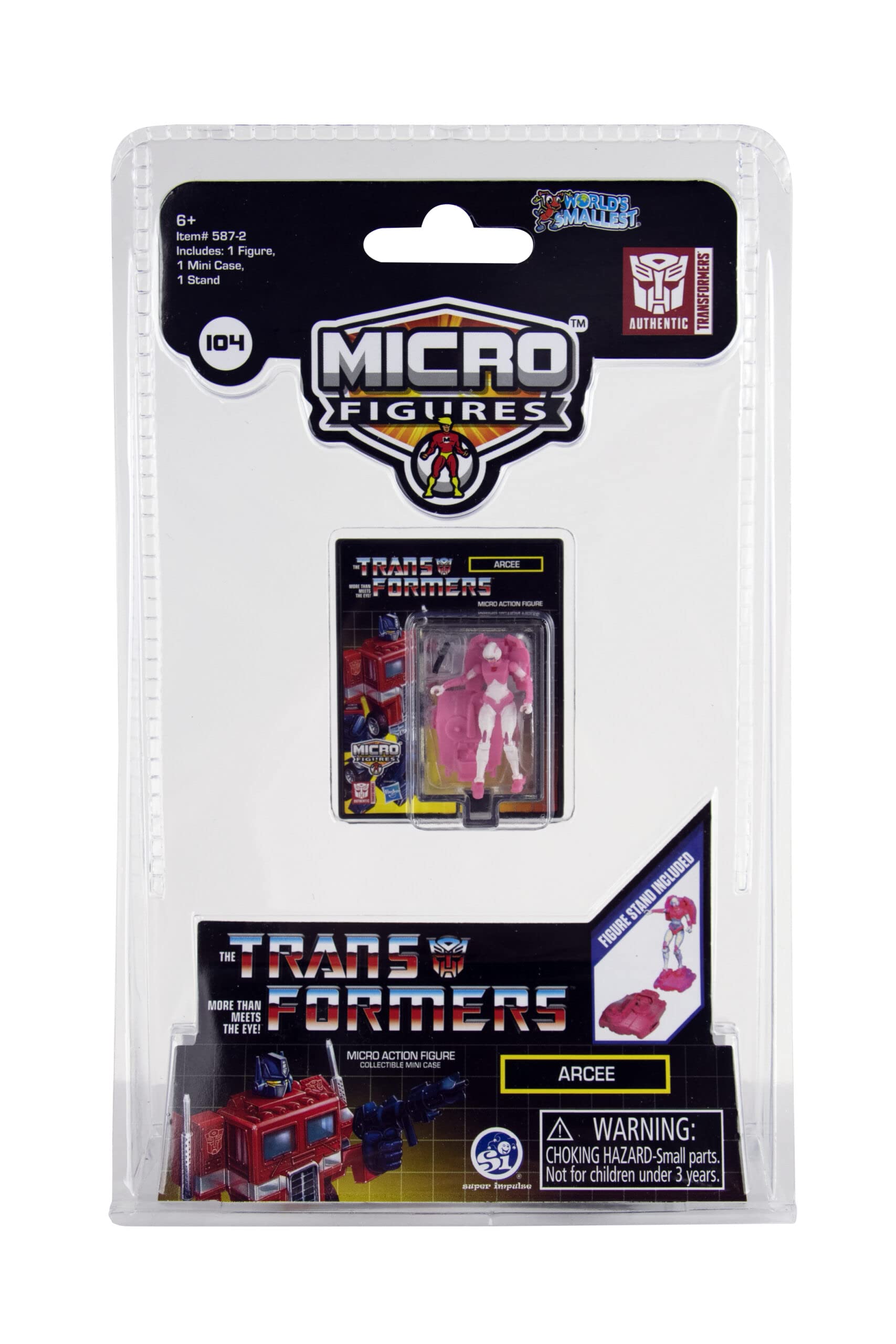 World's Smallest World’s Smallest Micro Action Figures Transformers Generation 2 Arcee, Megatron, and Soundwave.(Three Pack)