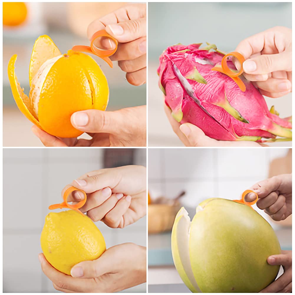 Vegetable Peeler, Potato Peelers for Kitchen Stainless Steel Multi-function Set Fruit Peeler For Kitchen and Household Tools Y & I Shape Swivel Blades with β2 Orange Citrus Peelers