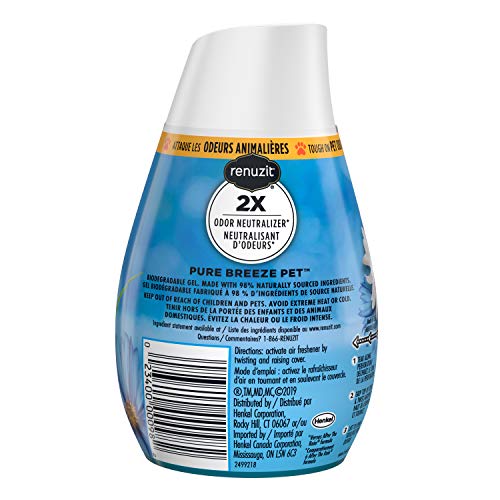 Renuzit Gel Air Freshener, Pure Breeze, 7.0 Ounce, 1 Count