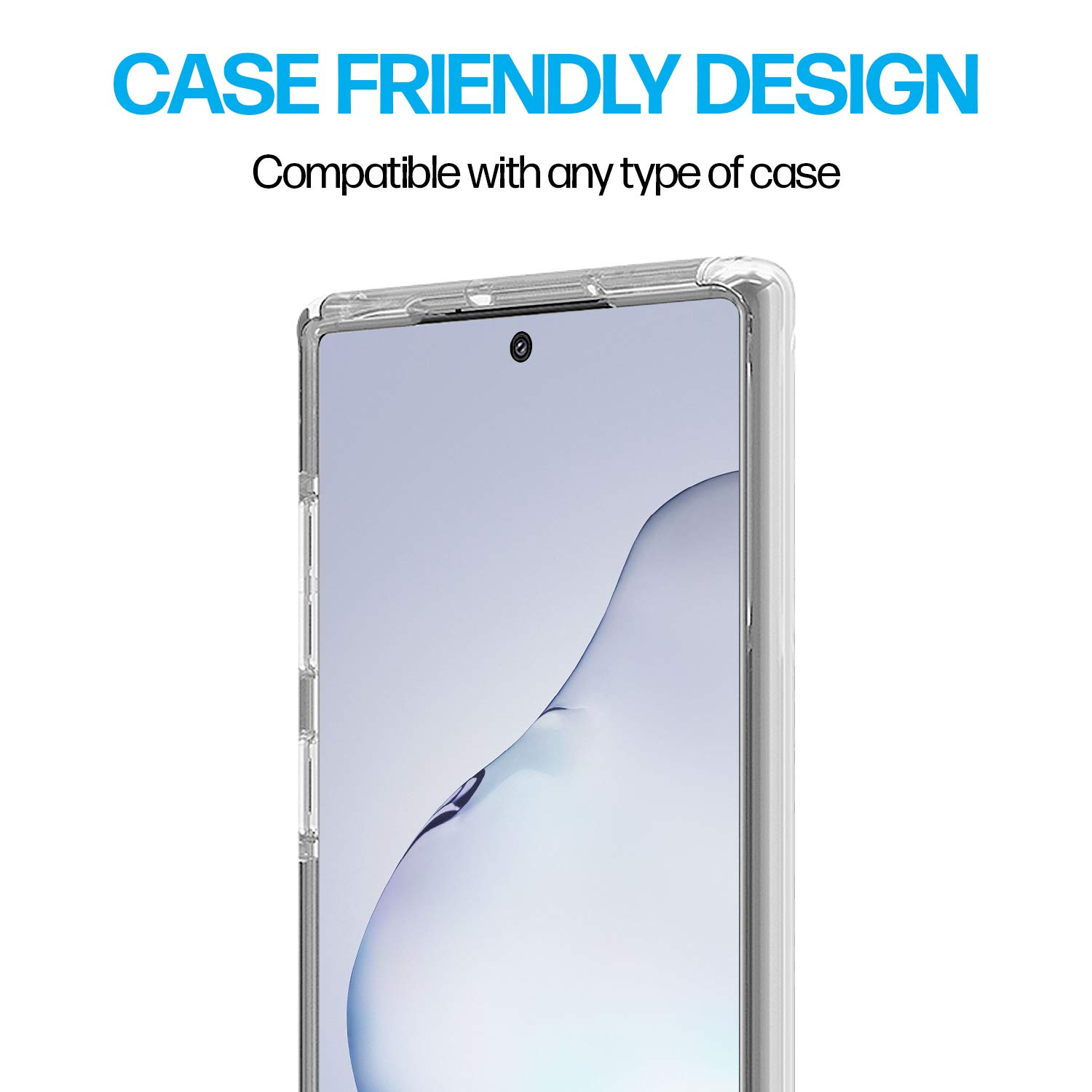 Power Theory Designed for Samsung Galaxy Note 10 PLUS 5G Screen Protector [Not Glass], Easy Install Kit, Case Friendly, Full Cover, Flexible Film Anti Scratch, 2 Pack