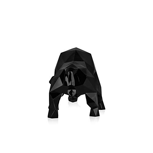 World Art TW60949 Resin Sculpture 'Faceted Bull', H25 x L48 x S23 cm, Multi-Coloured