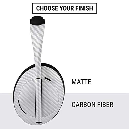 Skinit Decal Audio skin compatible with Bose Noise Cancelling Headphones 700 - White Carbon Fiber Specialty Texture Material Design