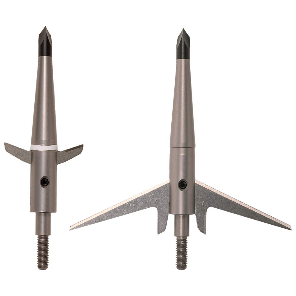 Swhacker SWH00251 2 Blade 150 Grain 3" Cut - Crossbow 3 Pack with Practice Head Silver