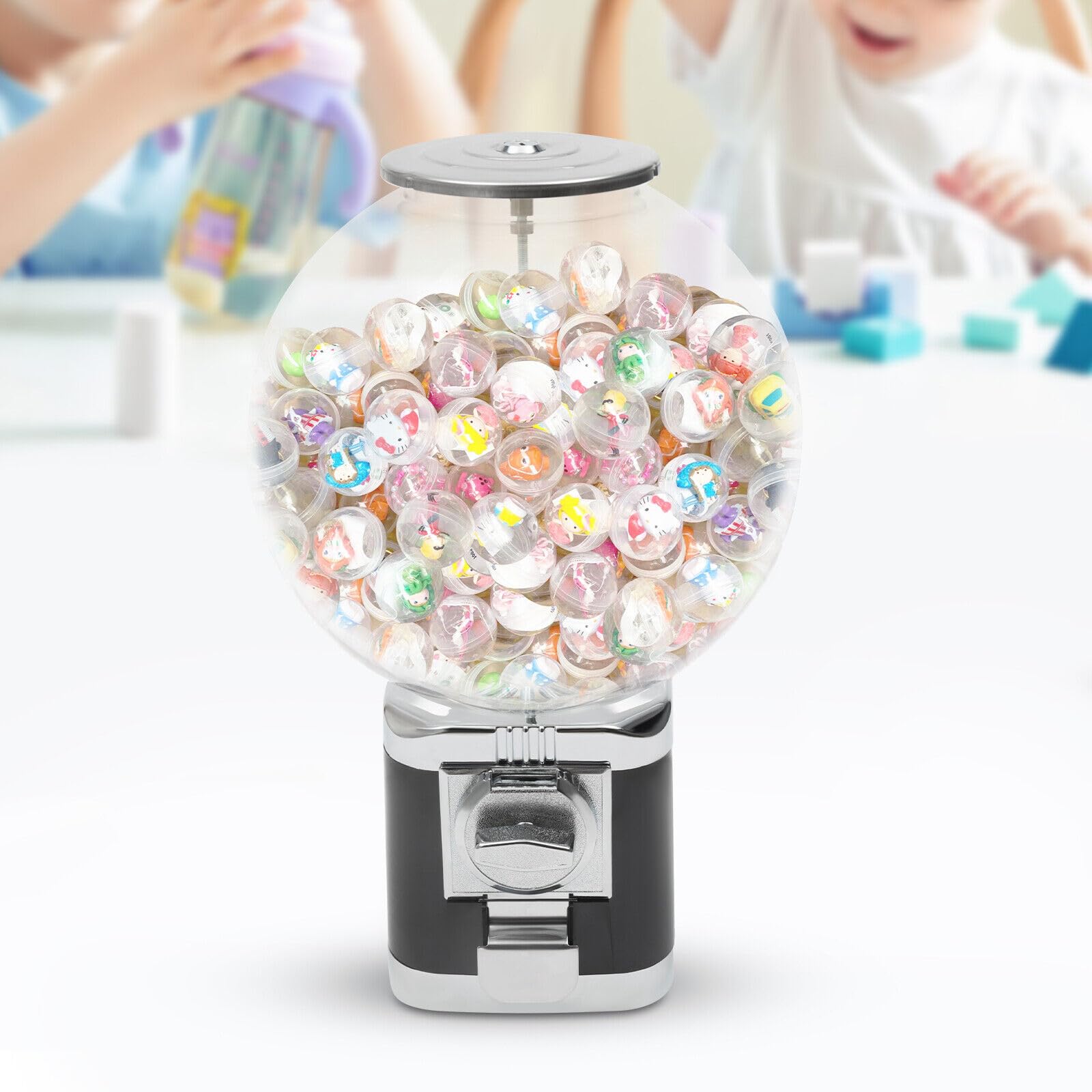 Vending Machine,Candy Gumball Machine,Candy Vending Machine with Locks,1.26'' Ball Bulk Candy Dispenser Machine for Game Stores & Retail Stores (Style 1)