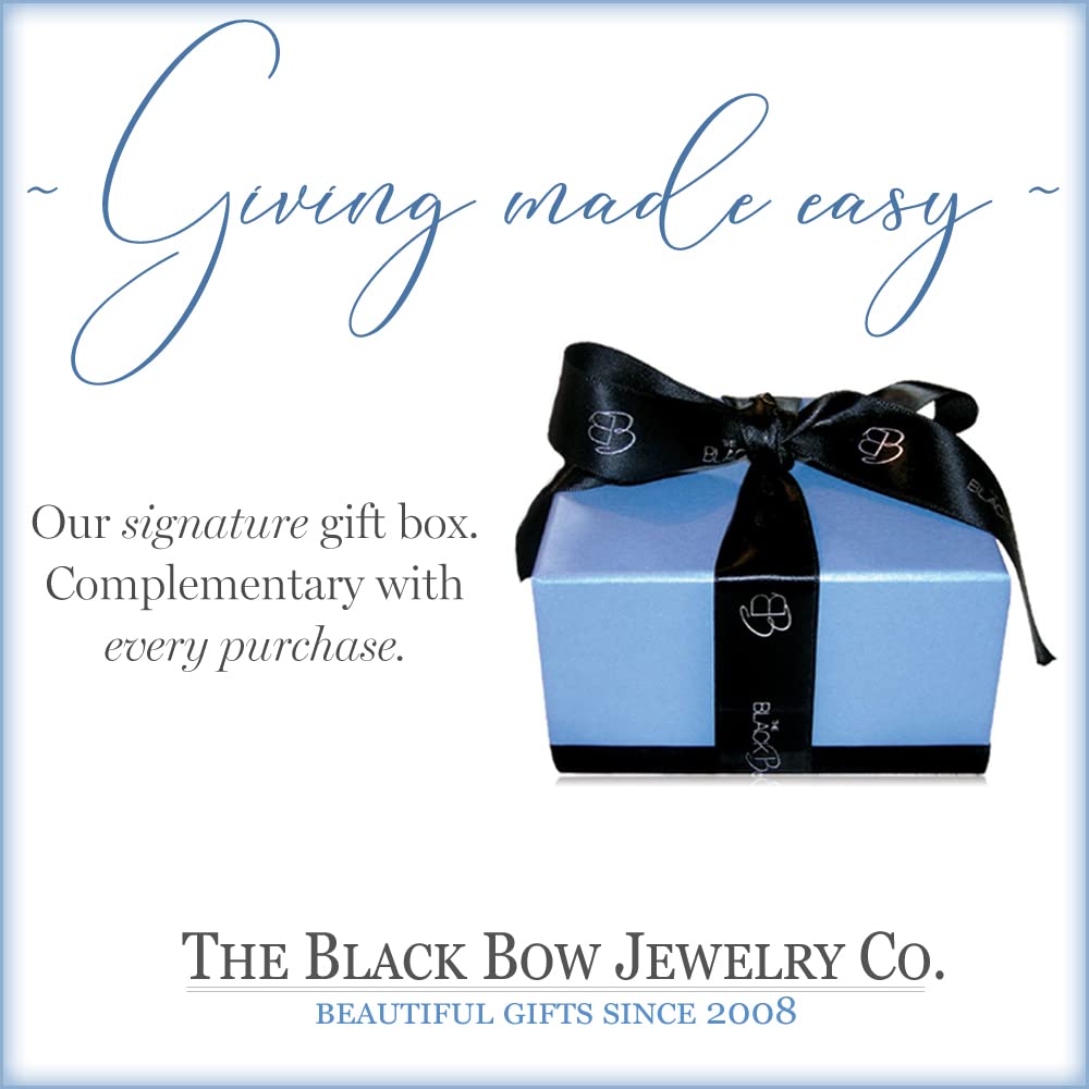 The Black Bow Sterling Silver U Shaped Key Chain