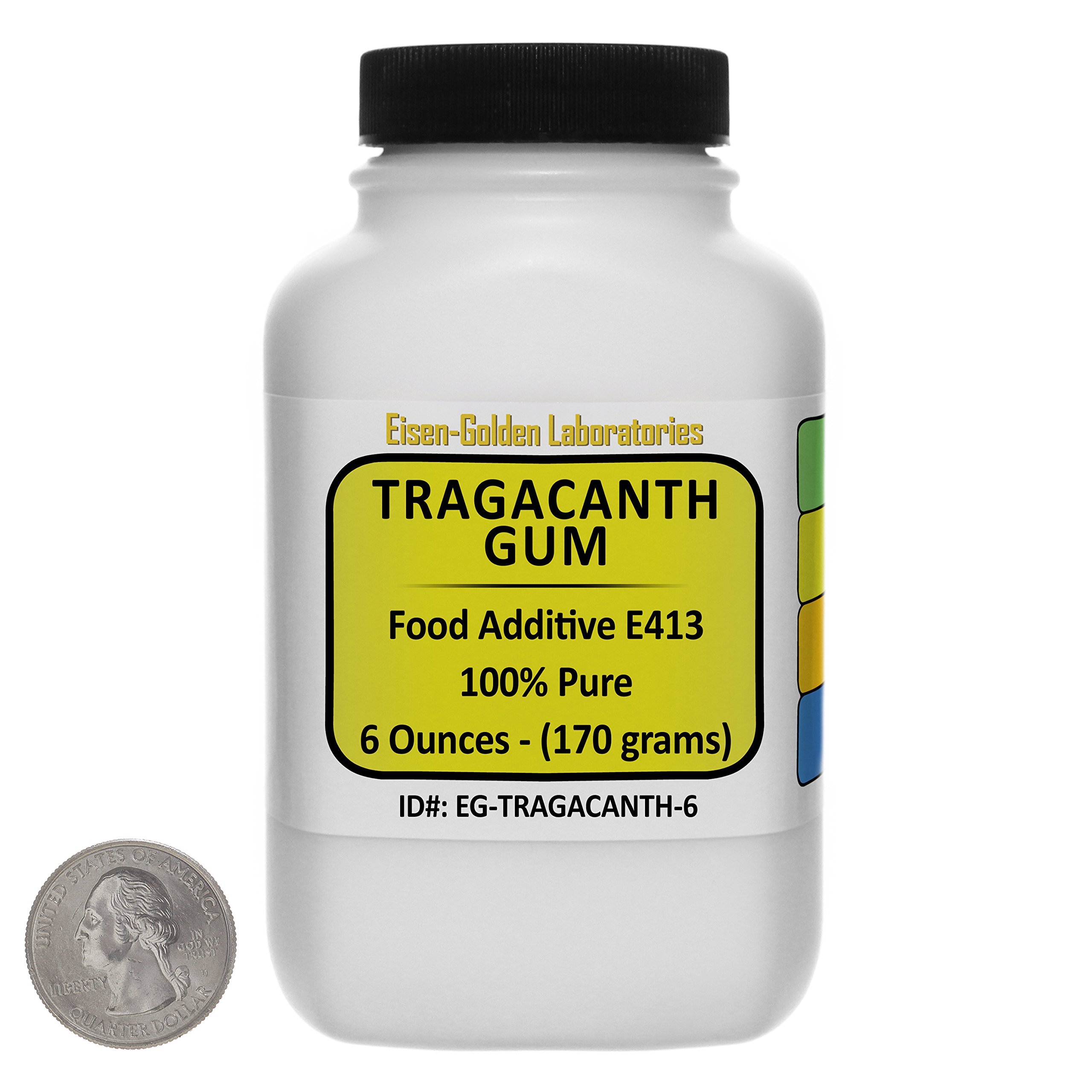 Tragacanth Gum [E413] 100% Food Grade Powder 6 Oz in a Space-Saver Bottle