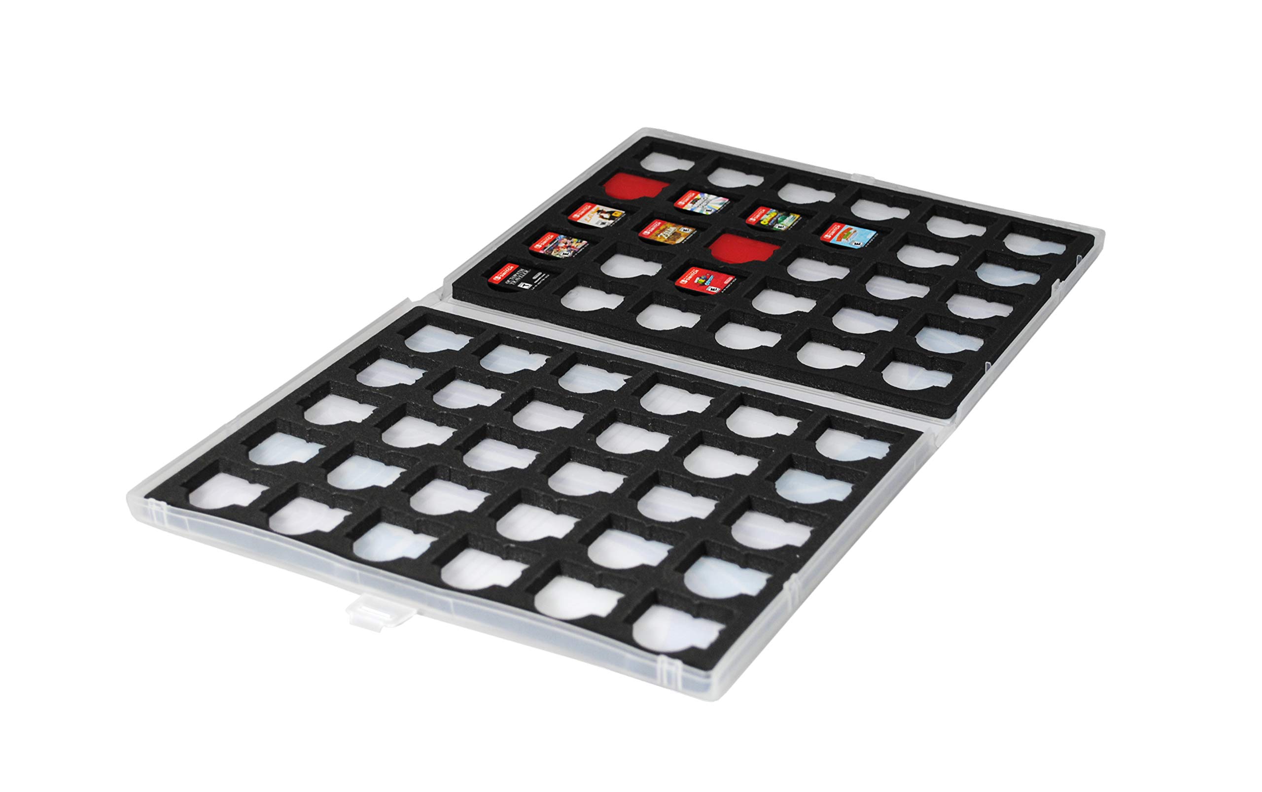 UniKeep Game Case for Nintendo Switch Cartridges - Holds 60 Games Securely in Foam