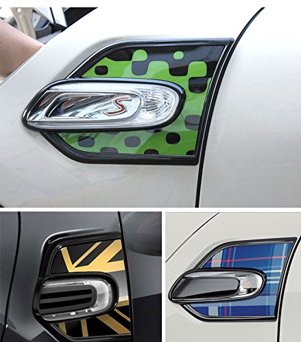 Side Scuttle Lamp Light Pattern Fender Panel Frame Cover Trim ABS for Mini Cooper F55 Hardtop F56 Hatchback (JCW)