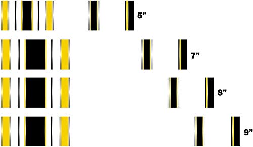 White Water Archery Laminated Yellow Traditional 12 Crest Arrow Wraps 15 pk Choose Length Width (8, 1.12)