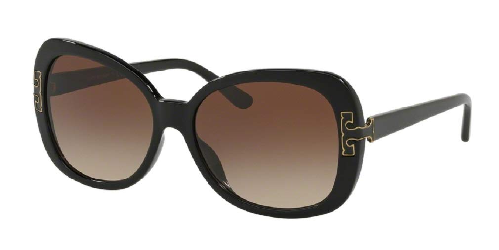 Tory Burch TY7133U 170913 57M Black/Brown Gradient Butterfly Sunglasses For Women + BUNDLE with Designer iWear Eyewear Kit