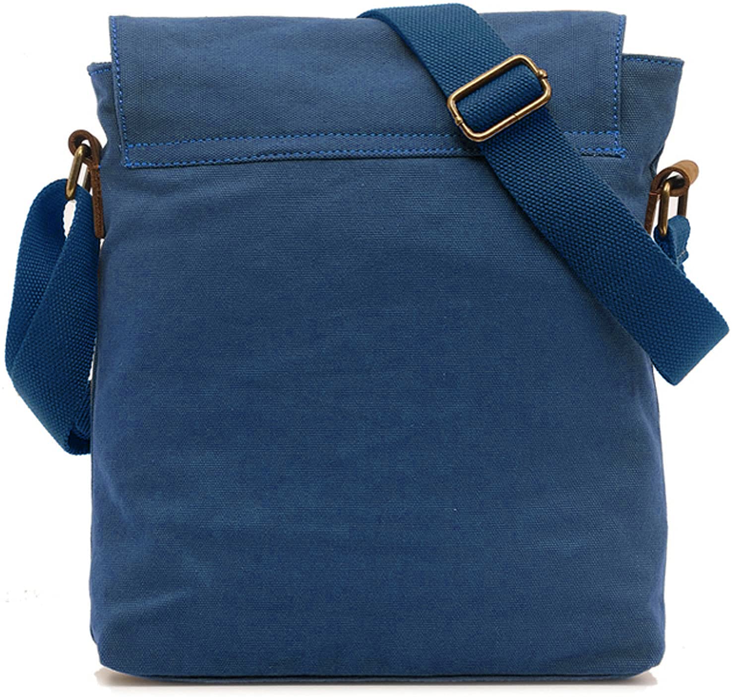 Sechunk Canvas Shoulder Bags Crossbody Bags Messenger Bags Purse for Men Women (Blue,small)