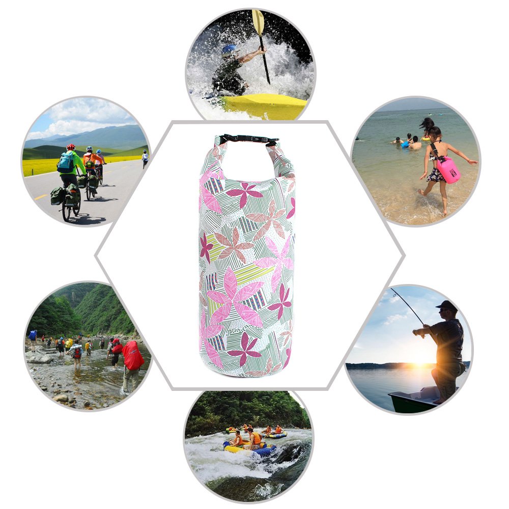 UrbanMover Dry Bag 20L Waterproof Rucksack Everything Day Pack 5L/10L/20L (Spring,20L)