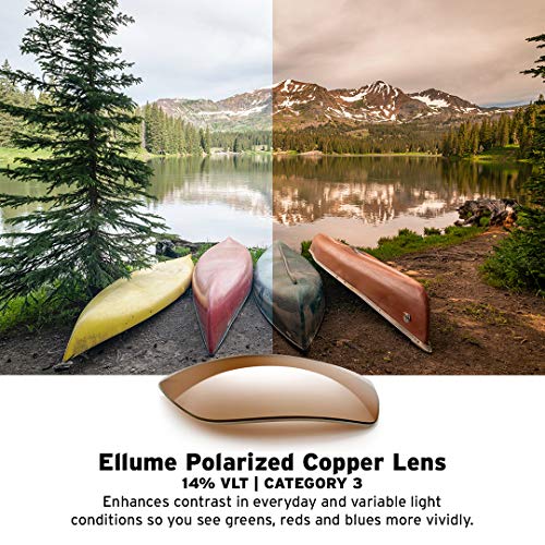 Zeal Optics Campo Square Sunglasses, Maple/Polarized Copper Lens, One Size
